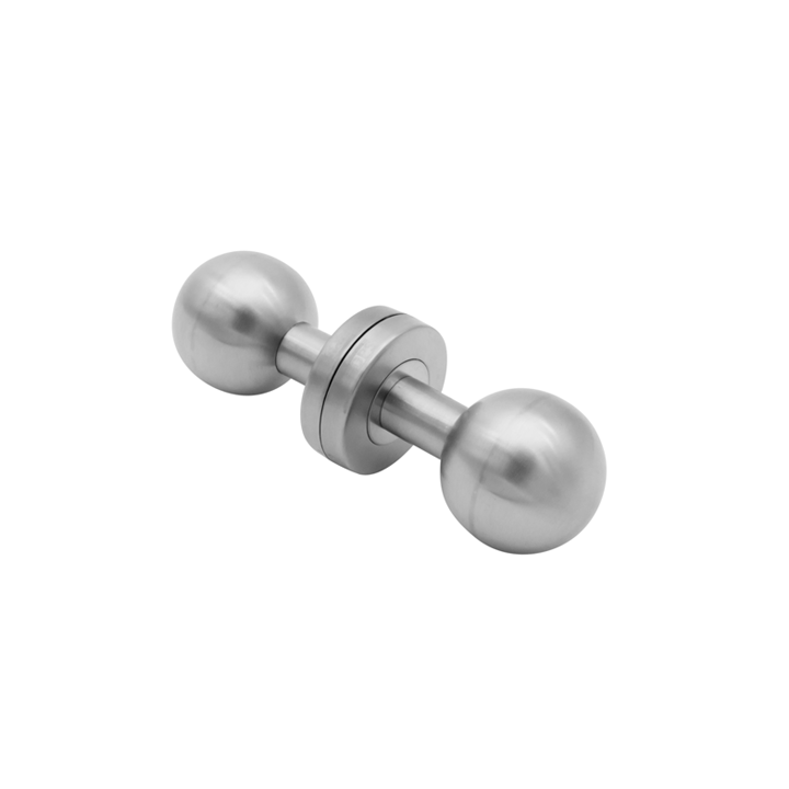 03HA202 - Satin stainless steel round ball knob handle with spring action