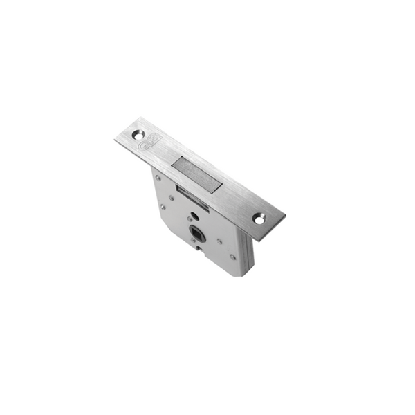 QS0055/5 Lock - Stainless steel bathroom lock, 55mm centre